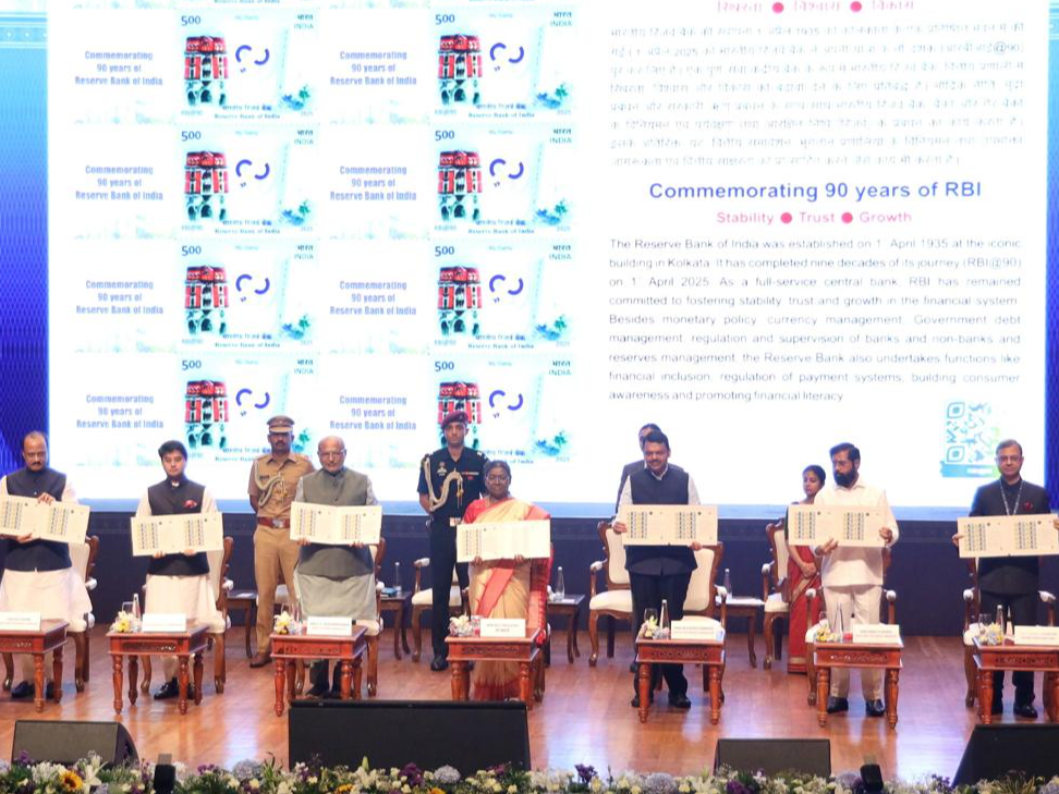 President Murmu unveils 90 years commemorative special collector's item ...