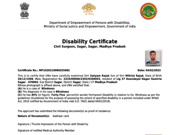 Visually impaired candidate's selection as Excise Sub-Inspector sparks ...