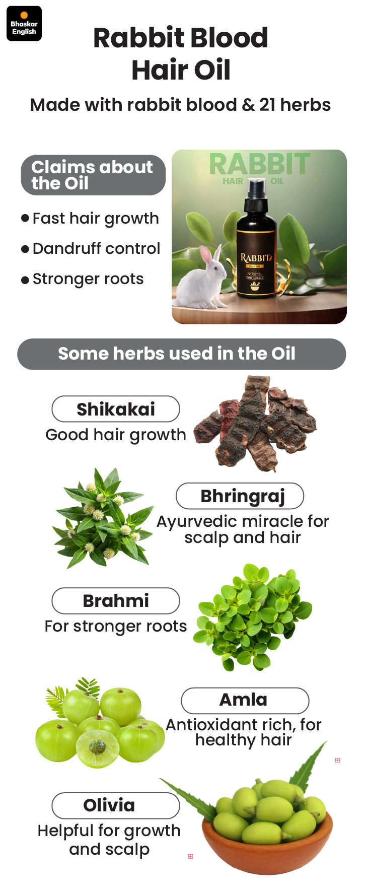 Rabbit blood becomes hair oil in Tamil Nadu | Oil sold online