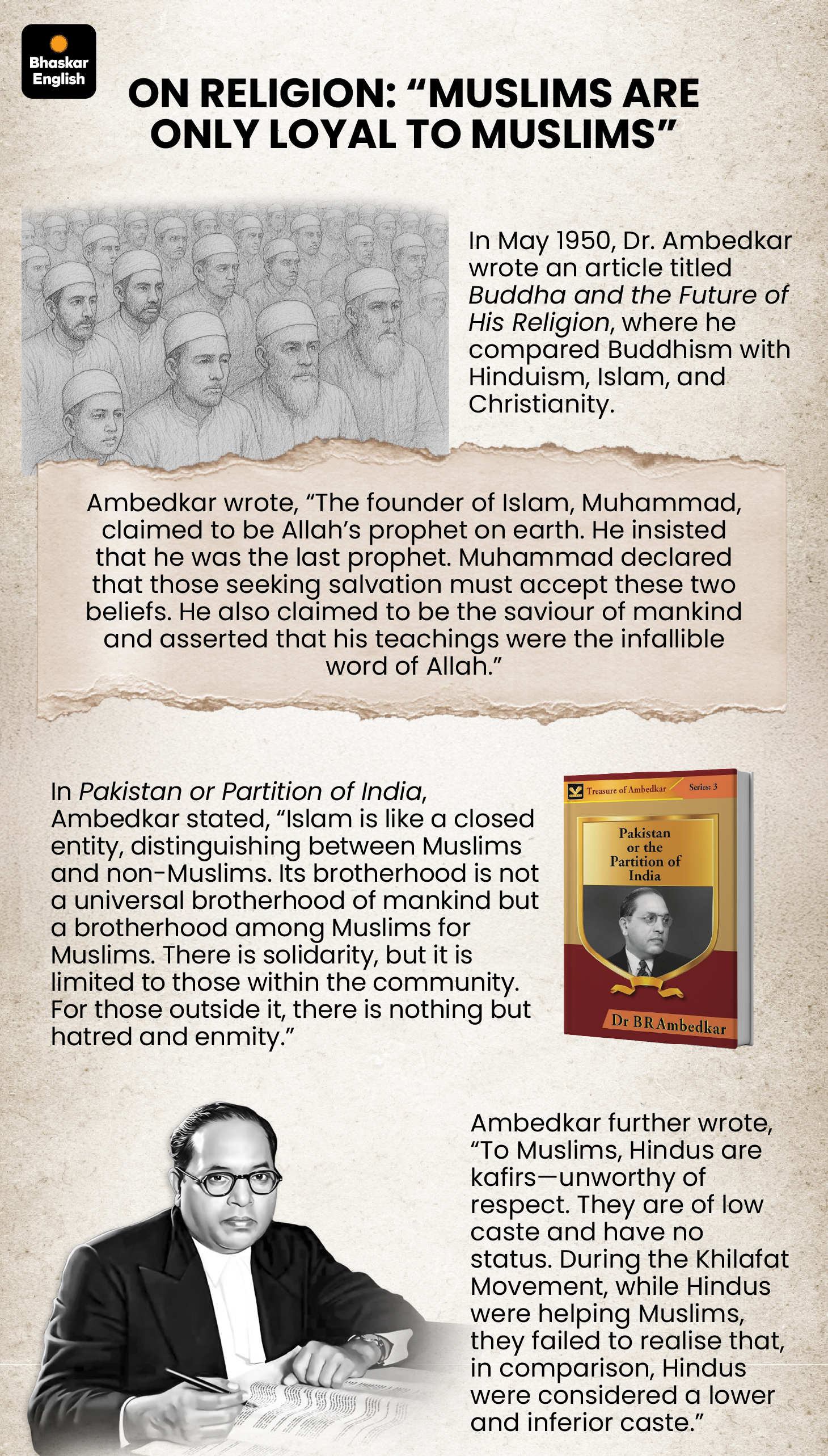 BR Ambedkar Vs Islam; Buddhism Conversion Story Explained | Hindu Muslim