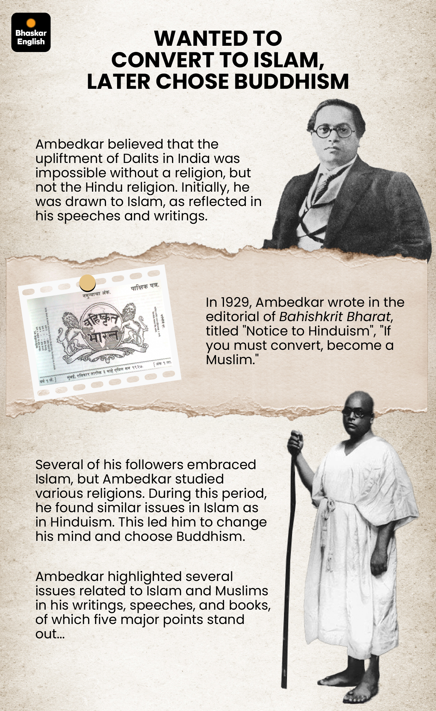 BR Ambedkar Vs Islam; Buddhism Conversion Story Explained | Hindu Muslim