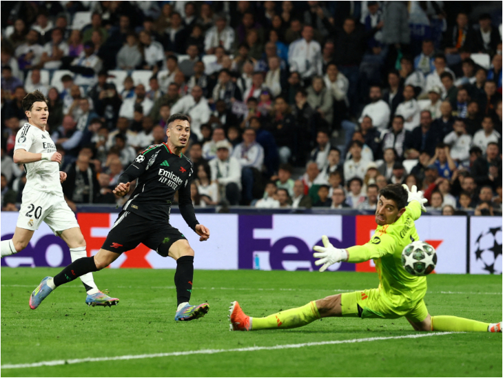 Wasteful Real Madrid dumped out, Arsenal prevail 5-1 on aggregate: Inter Milan eliminate Bayern ...