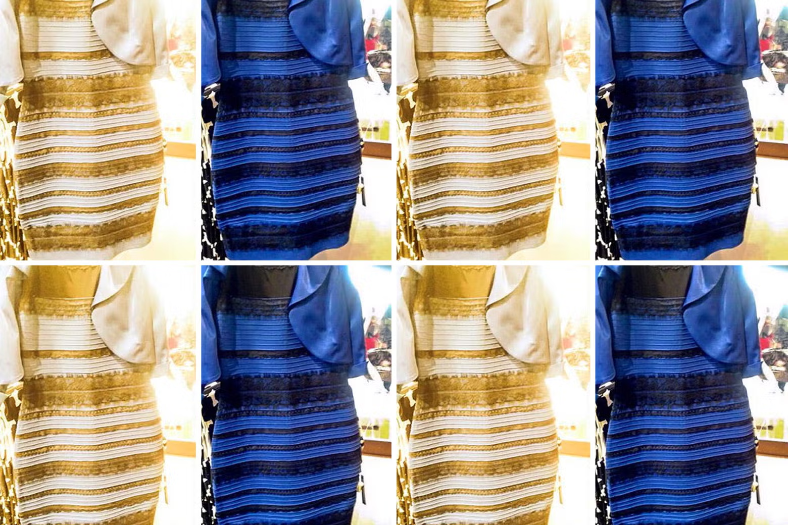 Blue-black or white-gold? The dress debate is over