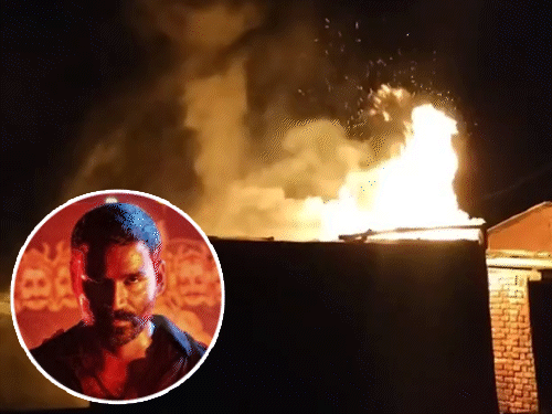 Massive fire strikes Dhanush's 'Idly Kadai' film set | Bhaskar English