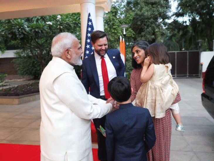 US Vice President J D Vance meets Modi at PM's Residence; Pope Francis ...