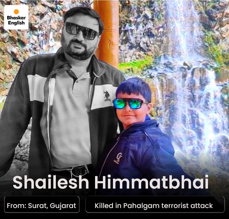 Kashmir Terror Attack; SBI Bank Manager Shailesh Kalthia Family Story ...