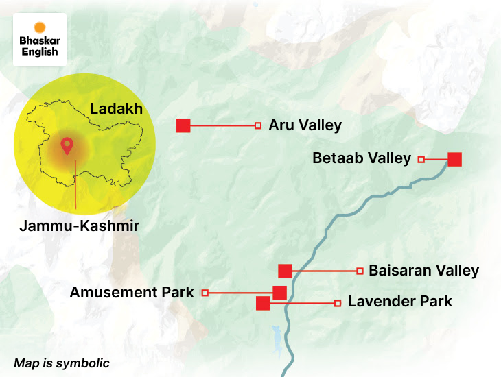 Kashmir Pahalgam Attack; Baisaran Valley Ground Workers | Terrorists