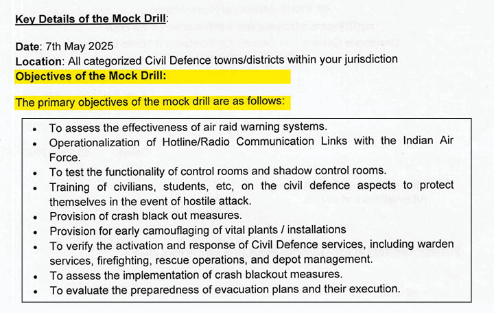 Security drills across 244 districts tomorrow: Air sirens, blackouts ...