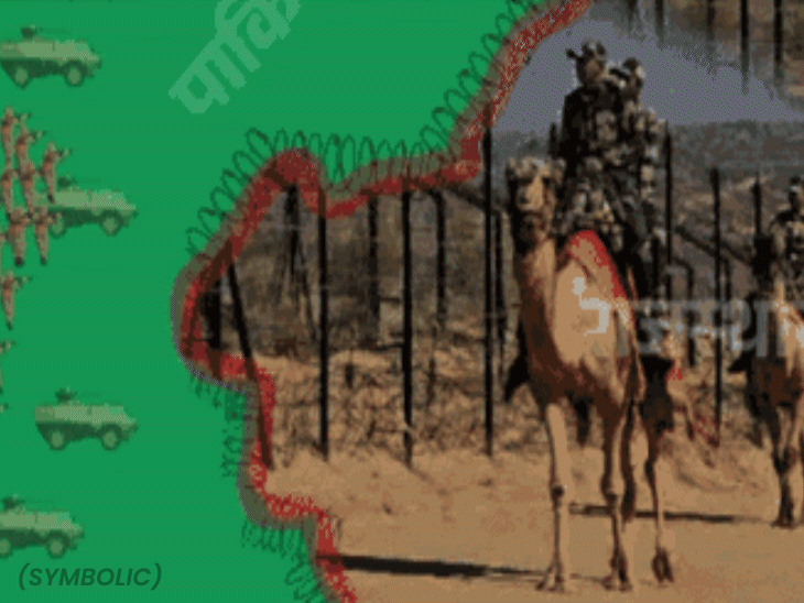 Pakistani army camps near Rajasthan border Tents set up 10 km away ...