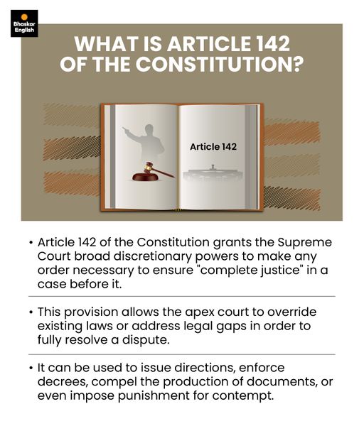President Draupadi Murmu, Article 143(1), Supreme Court, Article 142 ...