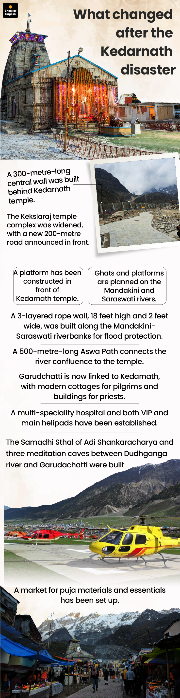Kedarnath Redevelopment Project; Gaurikund Ropeway | Tourist Safety ...