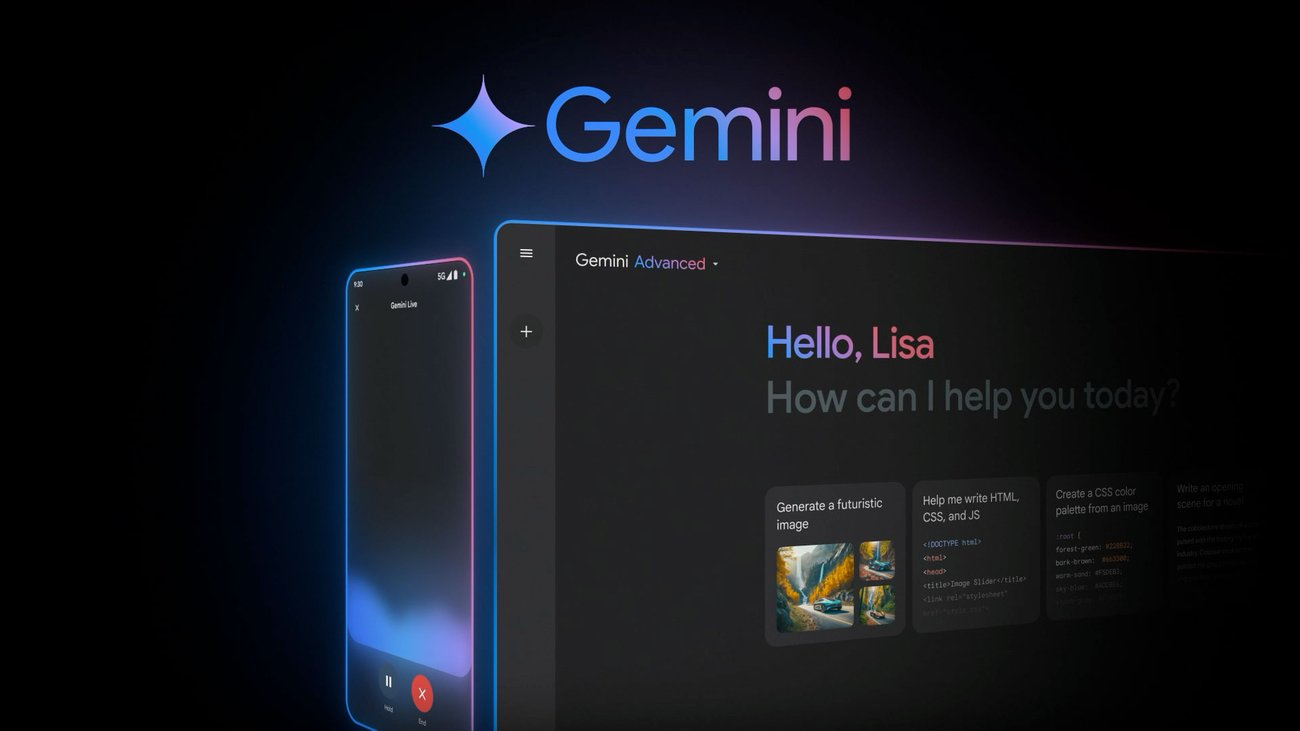 Ways to use Gemini Live with camera and screen sharing