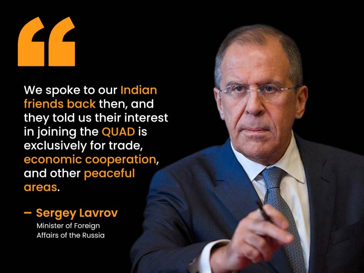 Russia claims Quad trying to force India into military alliance