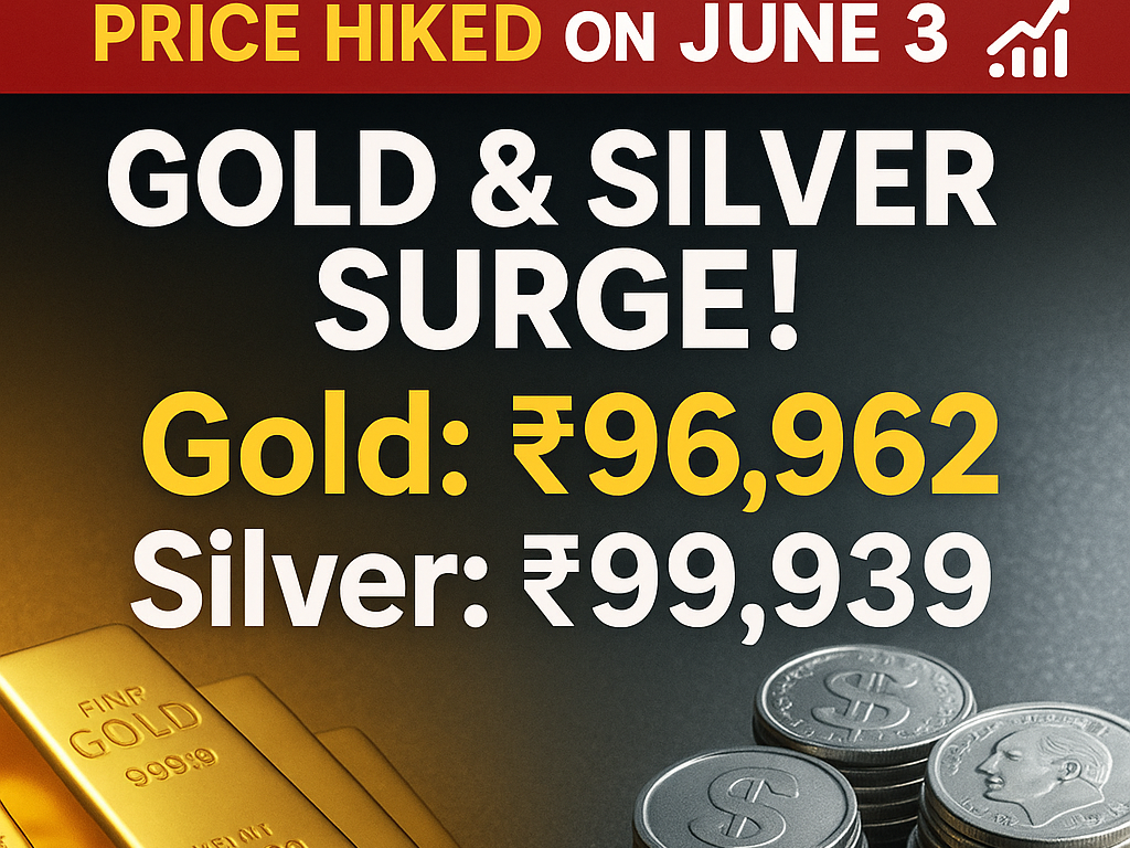 Gold and Silver Price Today: Gold at ₹96,962, Silver Near ₹1 Lakh