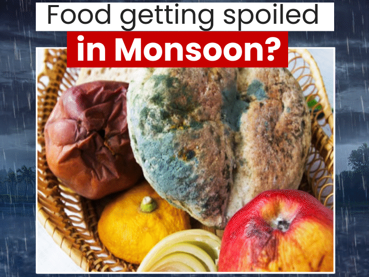 Groceries spoil quickly in monsoon