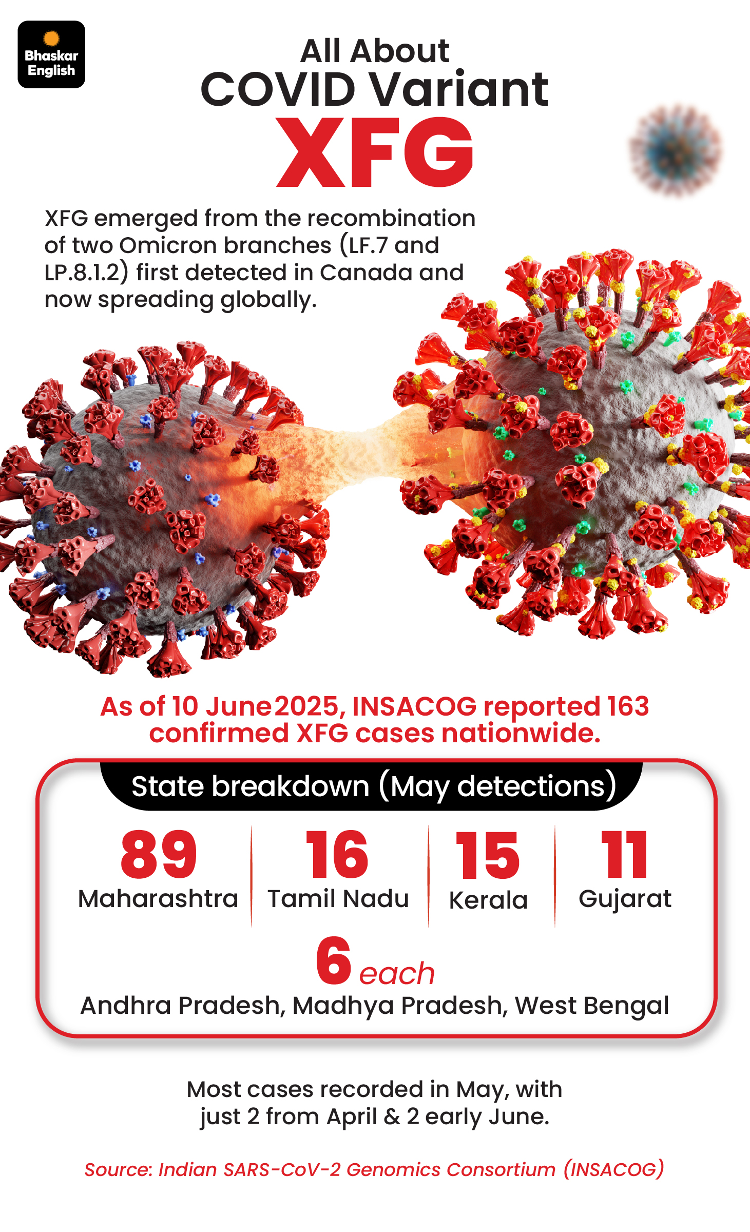 India's active Covid cases near 6,500 | Newly emerging XFG variant ...
