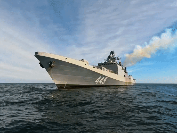 INS Tamal commissioned indian navy today Russia warship import BrahMos ...