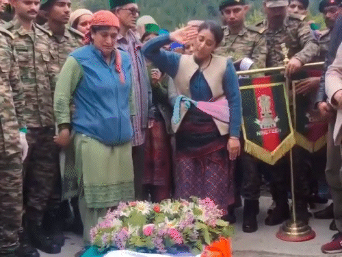 Mortal remains of Himachal soldier reaches Kinnaur from Assam: Wife ...
