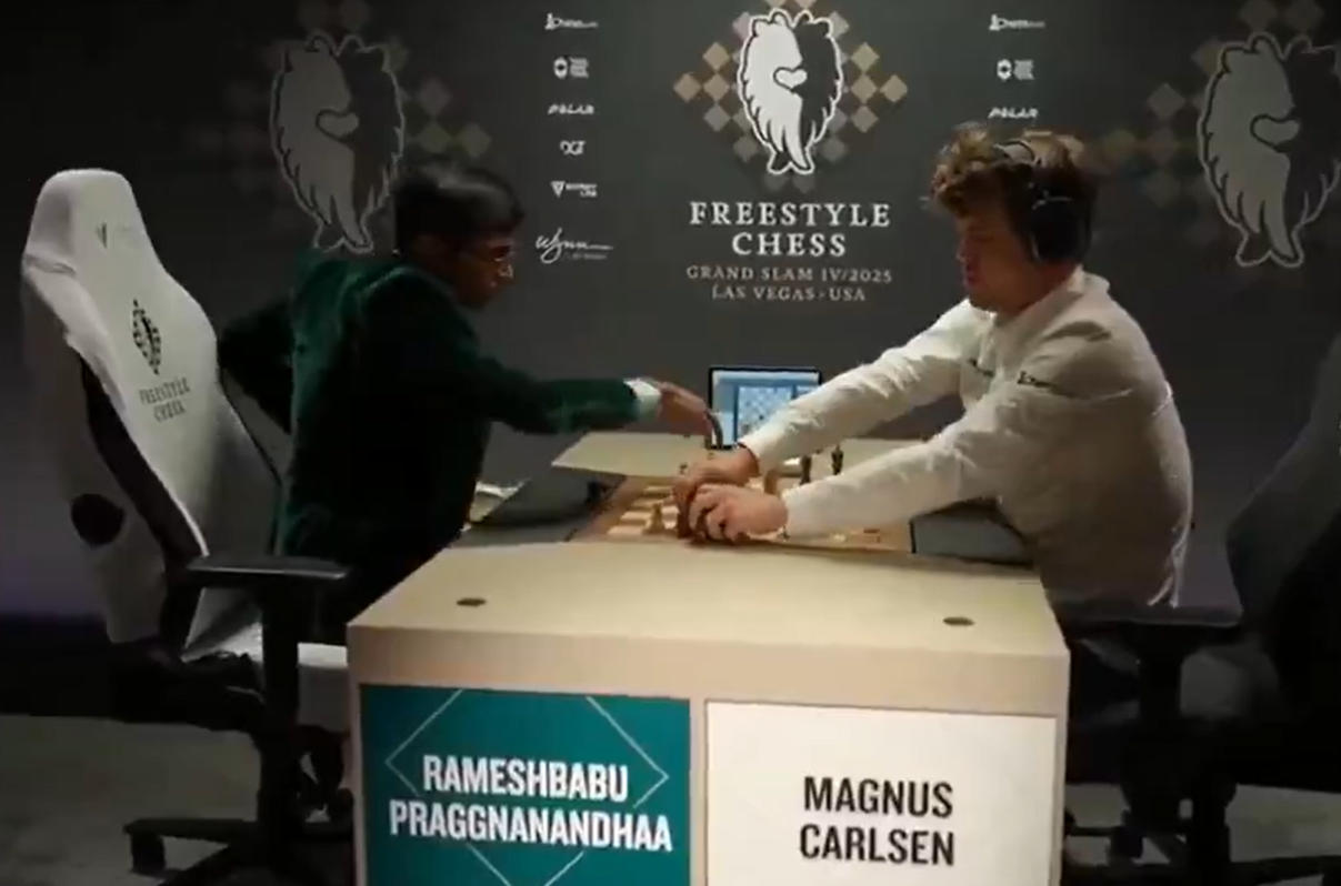 R Praggnanandhaa beats Magnus Carlsen in Grand Slam tour: Indian ...