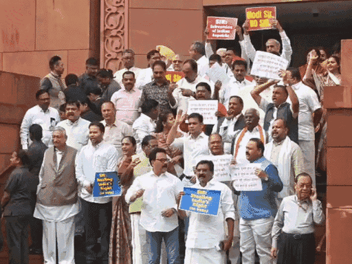 Monsoon Session of both houses adjourned for day amid Opposition ...