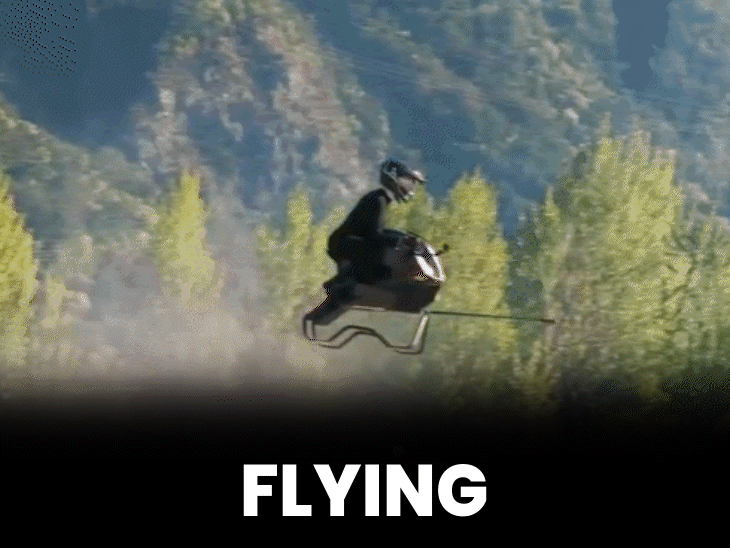 World's first flying bike stuns audience