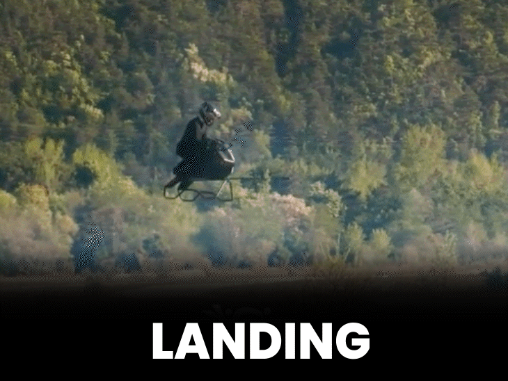 World's first flying bike stuns audience