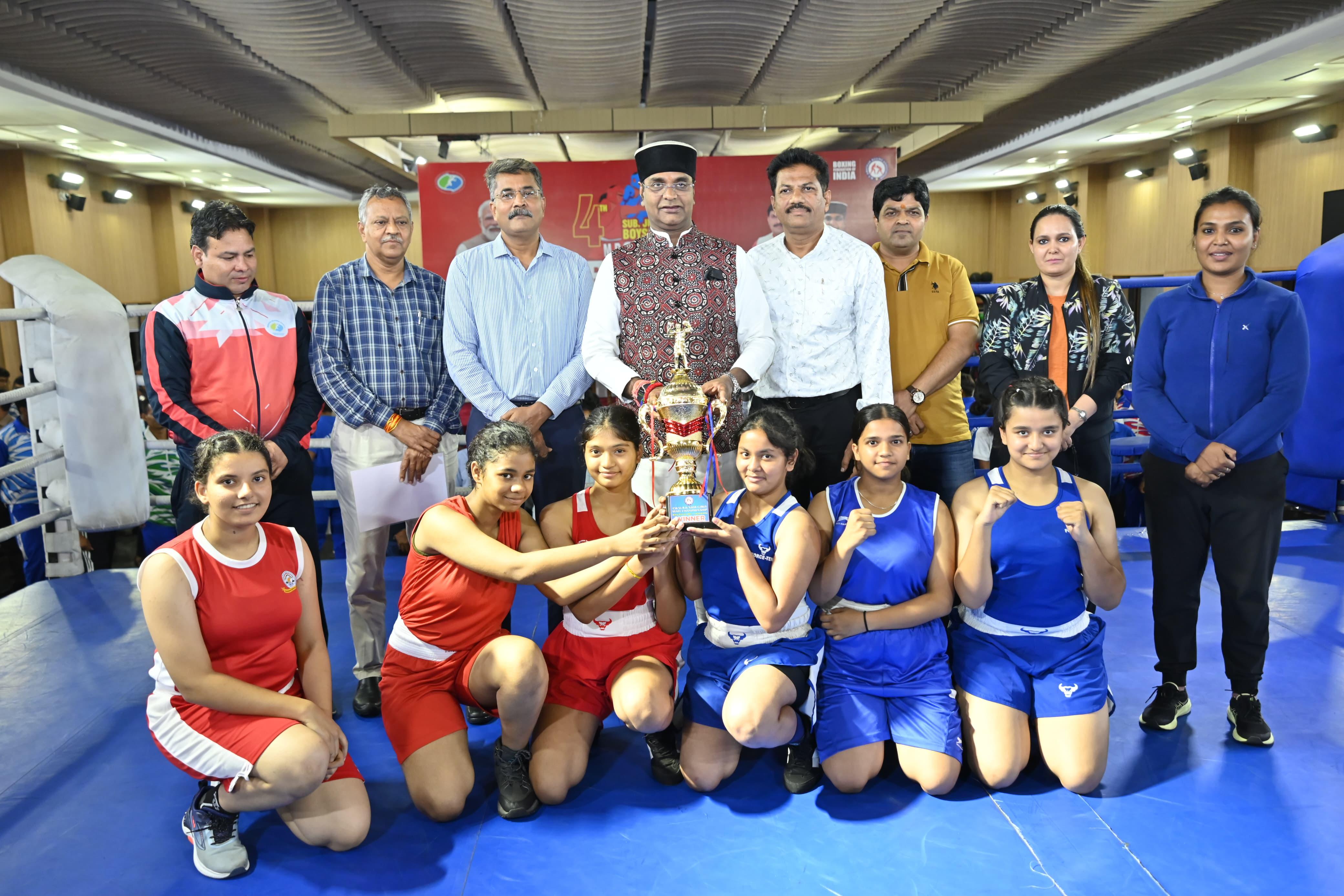 Minister Sarang addresses closing ceremony of state-level boxing ...