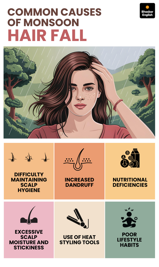 Dealing with excessive hair fall during monsoon