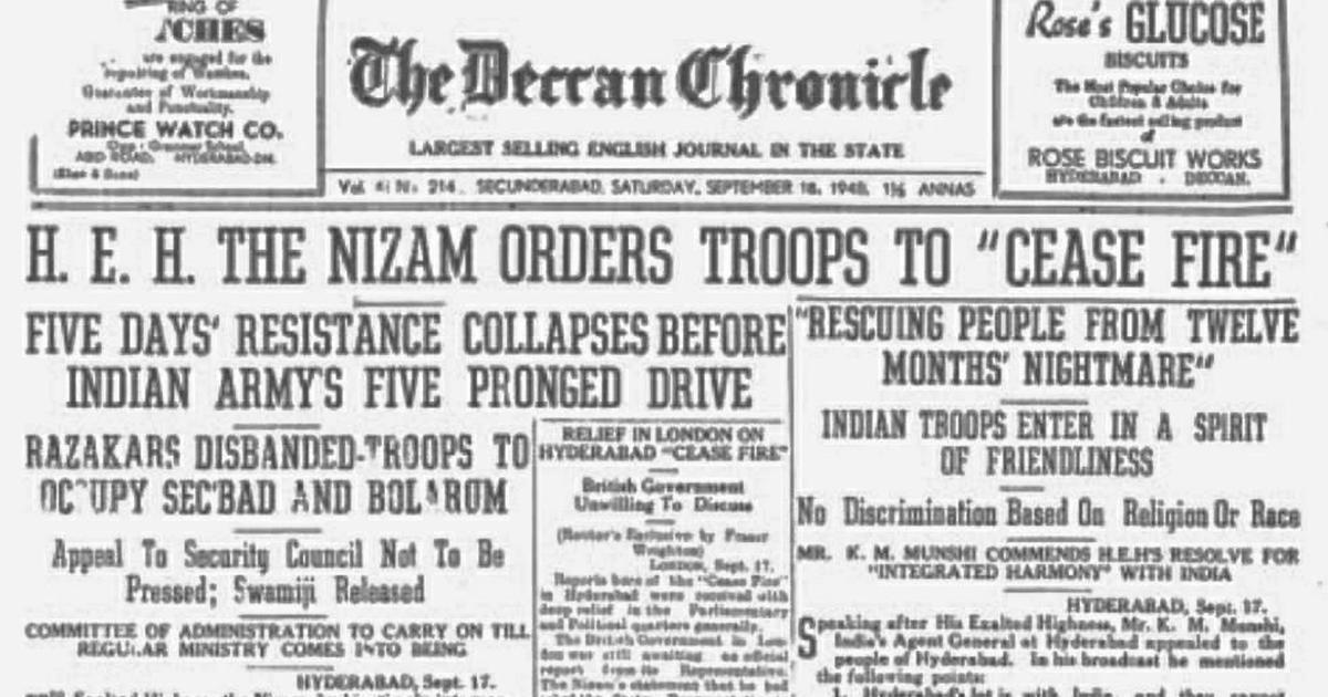 Nizam surrendered to Indian forces within 5 days; Operation Polo ended ...