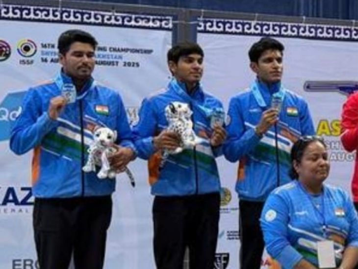 Asian Shooting Championship 2025: Indian men's team wins silver medal ...
