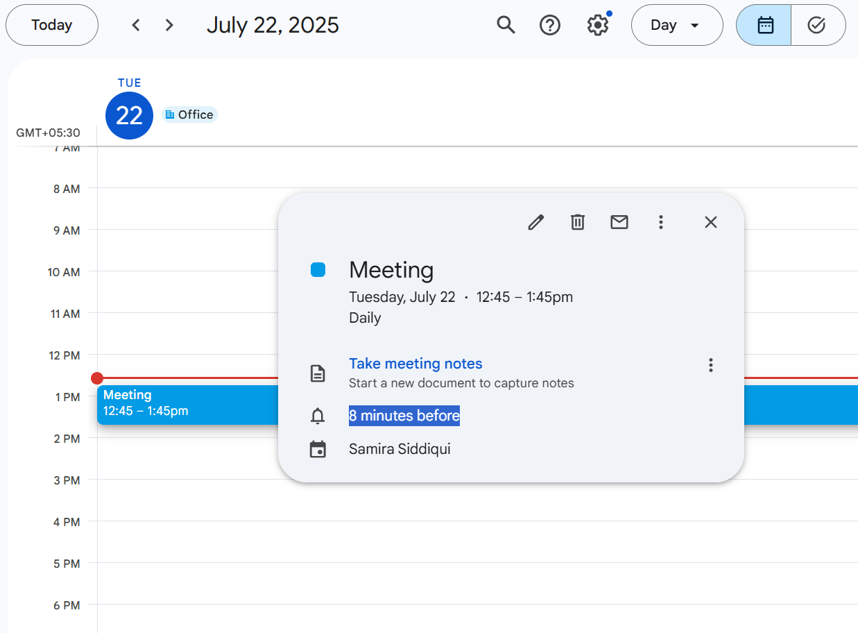 Never miss a meeting again with Google Calendar reminders