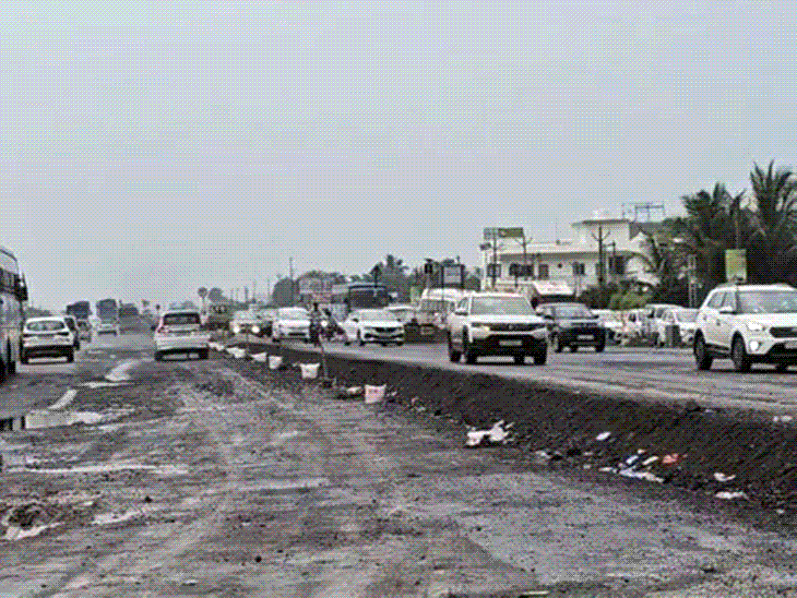 Potholes disrupt traffic on Rajkot-Jetpur highway, Collector orders ...
