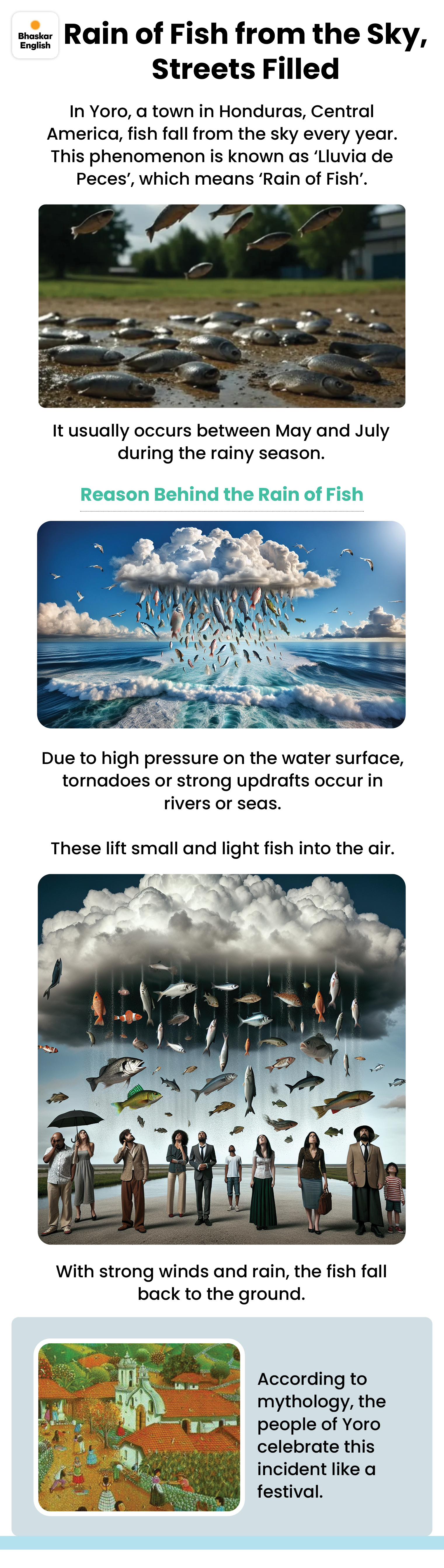 Town where fish rain from the sky