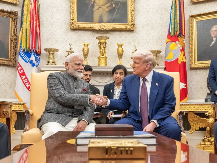 Trump says he is 'very close' to India, PM Modi | Bhaskar English