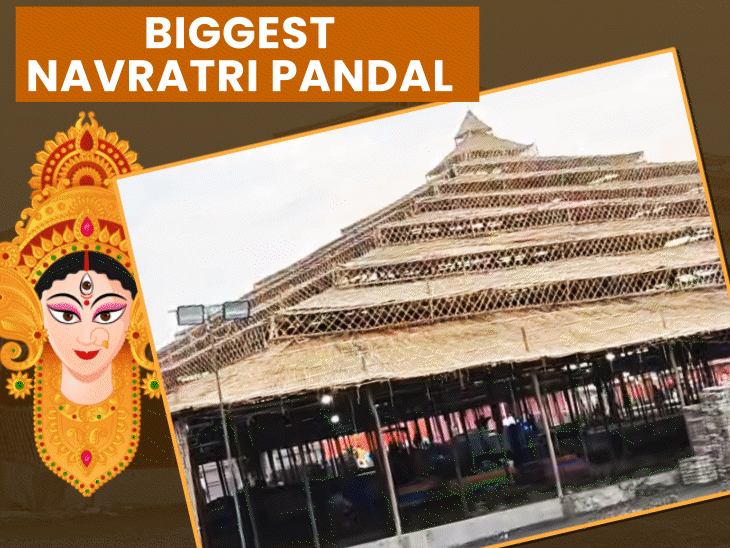 Indore claims world’s biggest Navratri Pandal, blends faith, devotion