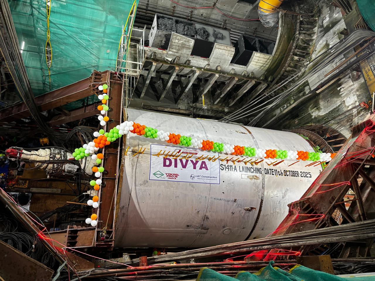 second tunnelling work purple line khidderpore metro tbm durga divya park street tunnel ...