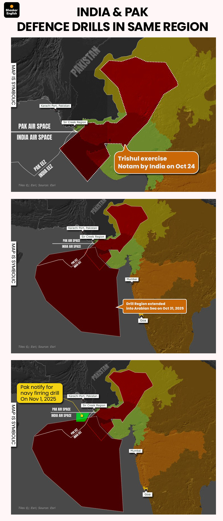 India-Pak Military Drills Overlap in Arabian Sea: Trishul Explained ...