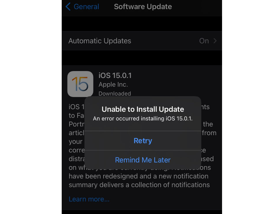 Don't ignore that ‘Remind Me Later’ iPhone update