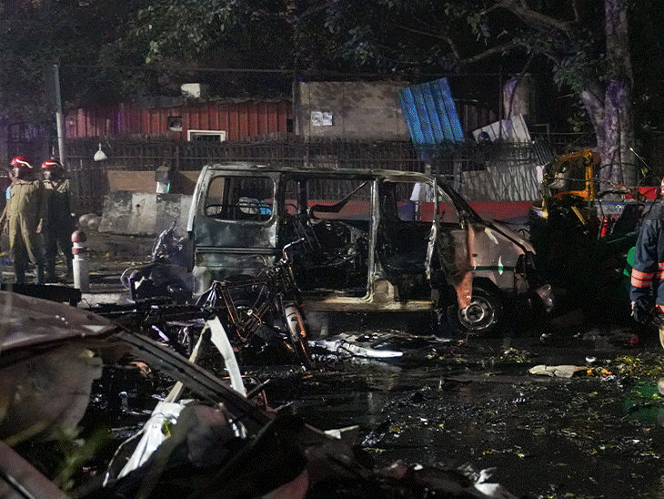 Explosion heard across area, flames seen from meters away, witness ...