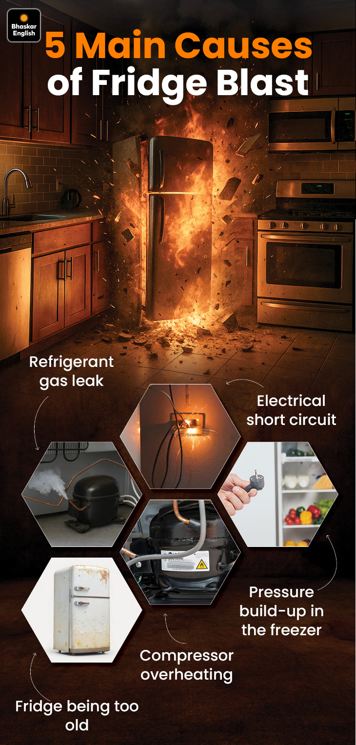 14-year-old severely injured in fridge explosion