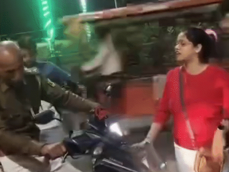 Pregnant woman dragged during challan dispute in Patna: Cop drove ...