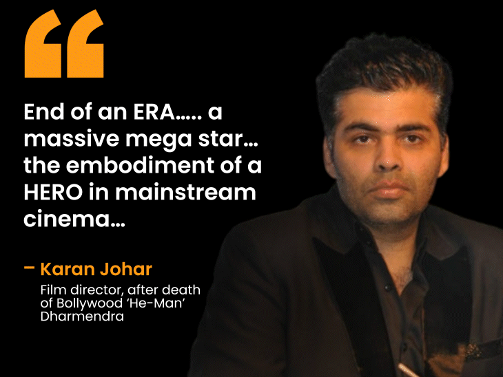 Bollywood's 'He-Man' Dharmendra passes away at 89; China declares ...