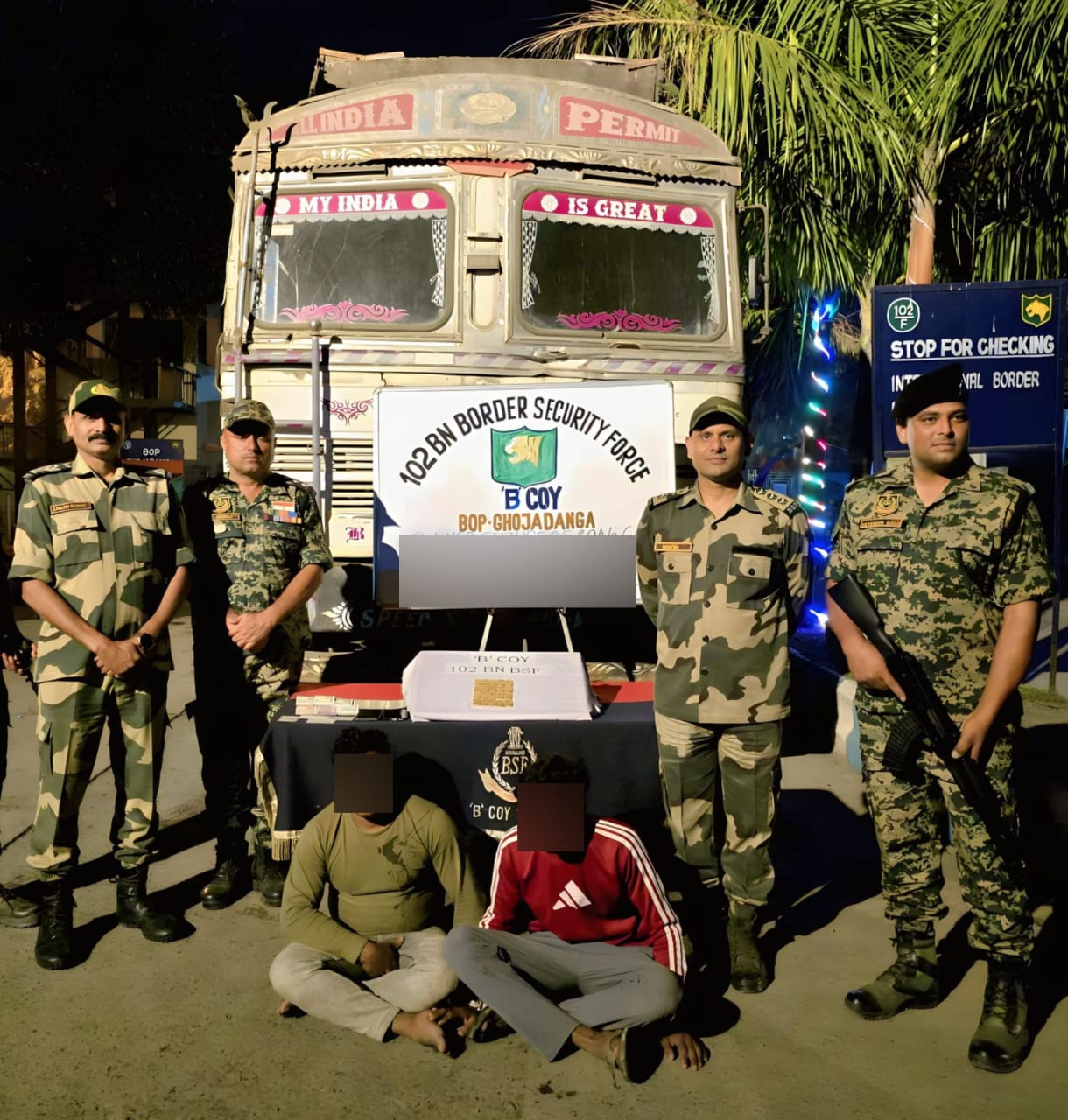 bsf intercepts smugglers at ghojadanga checkpost seizes twenty gold ...