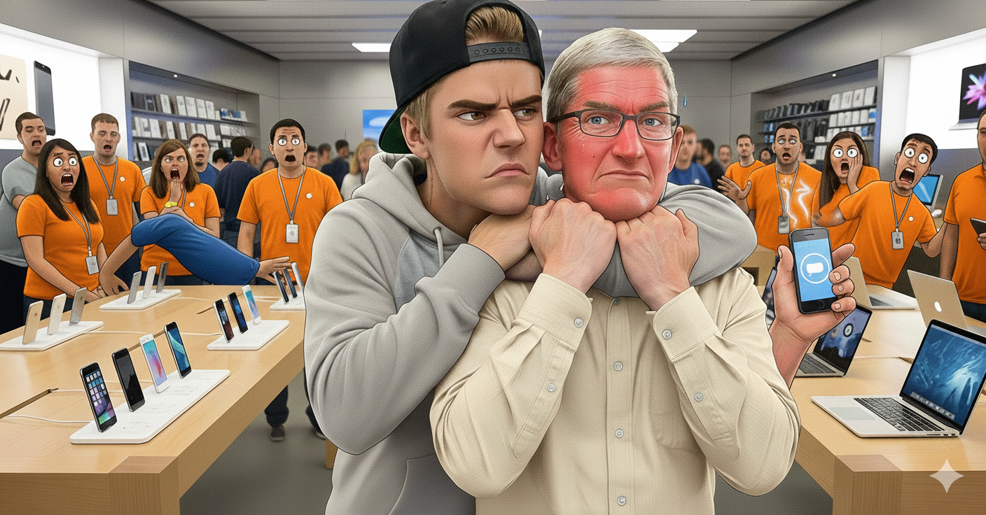 Pop singer Justin Bieber criticises Apple over iPhone feature