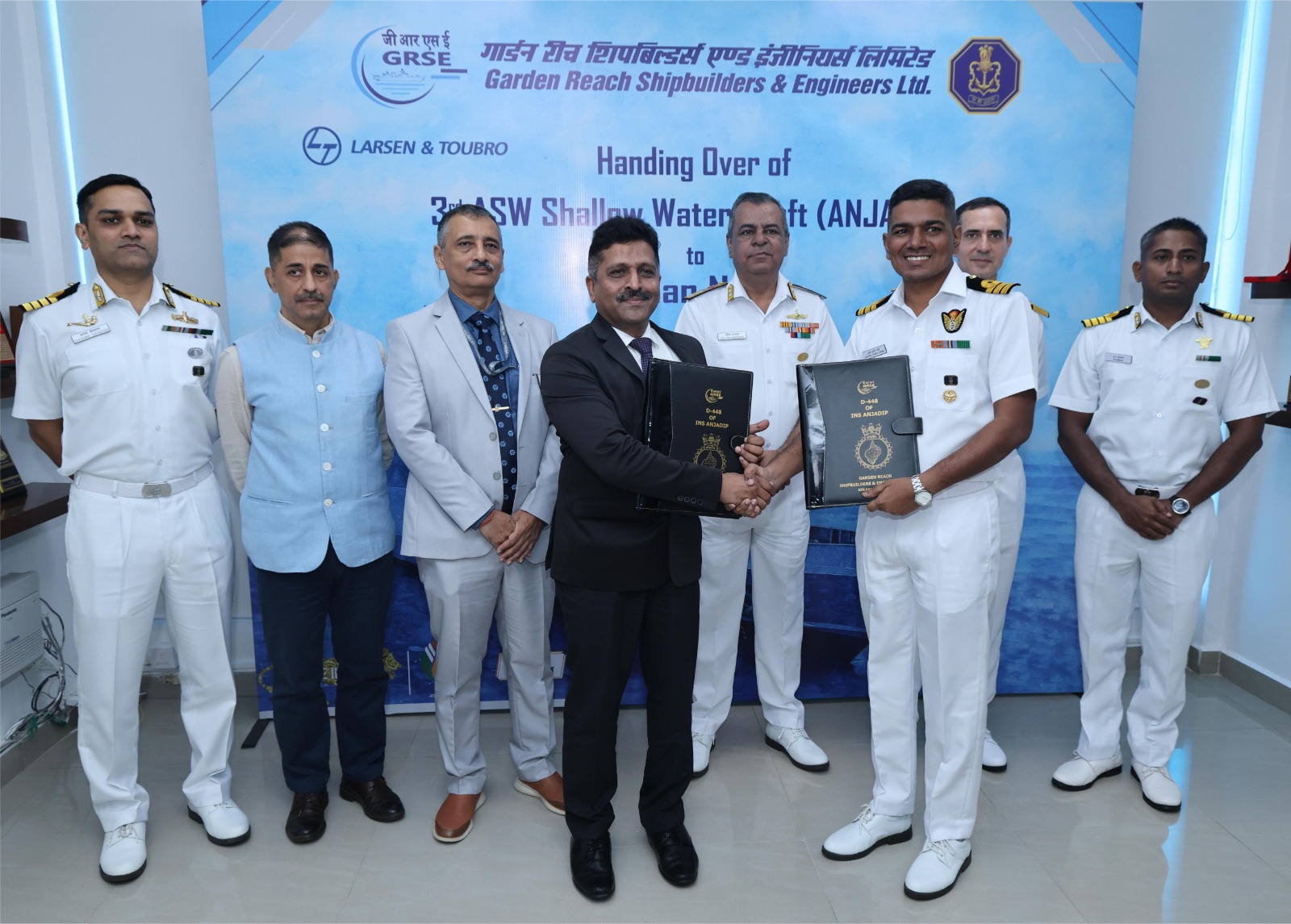 Indian Navy Gets ASW Shallow Water Craft Anjadip from GRSE - West ...