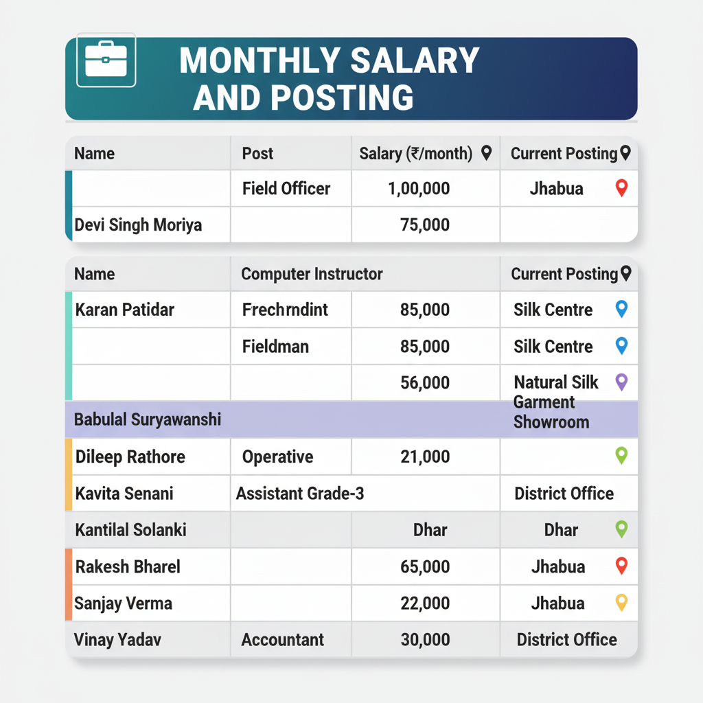 nominal silk centres nine employees draw fifty lakh yearly output ...