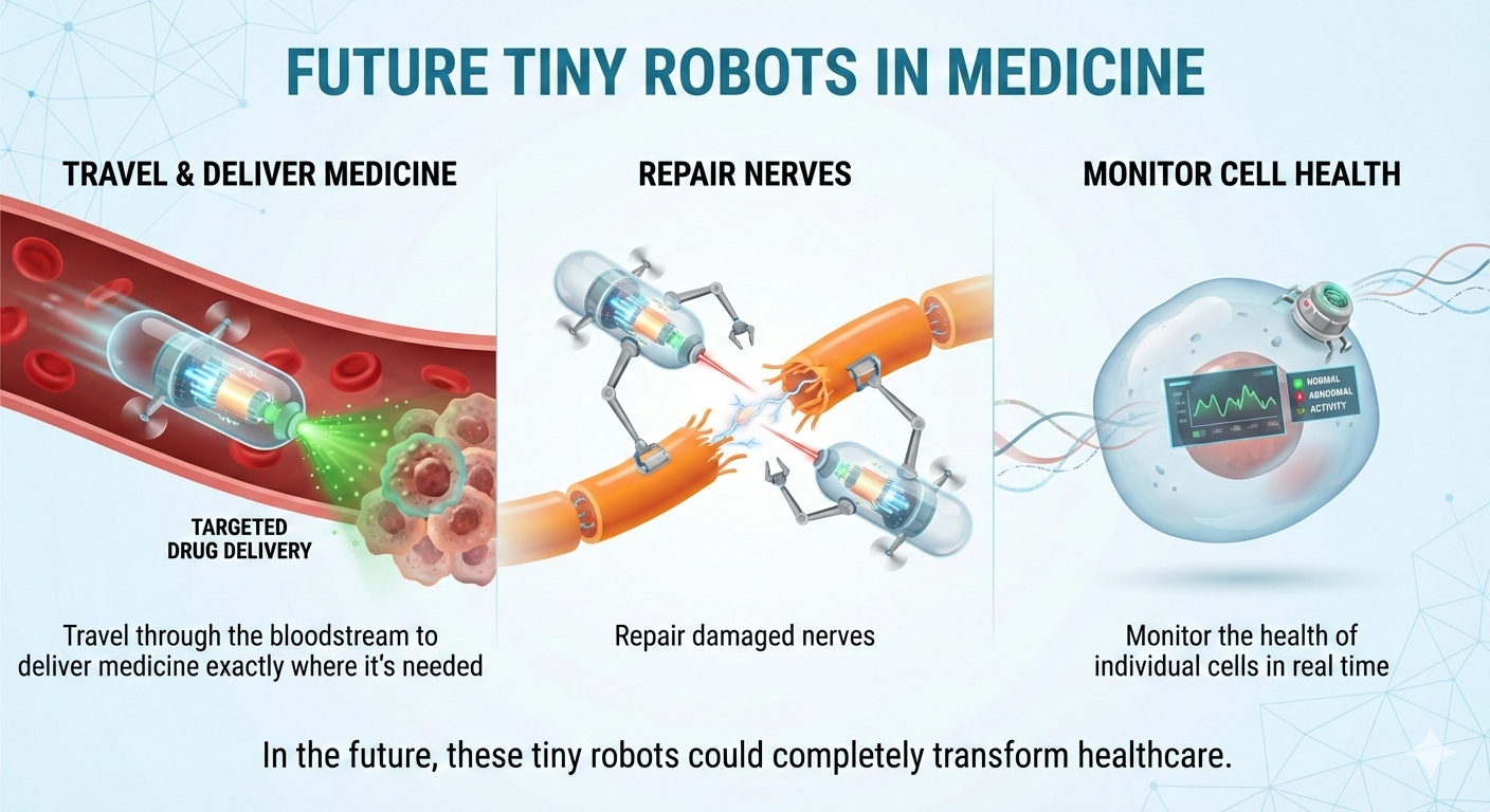 Tiny robots that can think, move, and even heal themselves-Smaller than ...