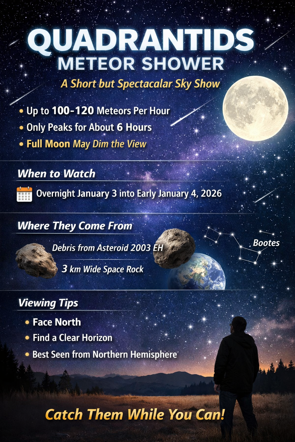 Kick off the New Year with sky full of fireballs-Quadrantids Meteor ...