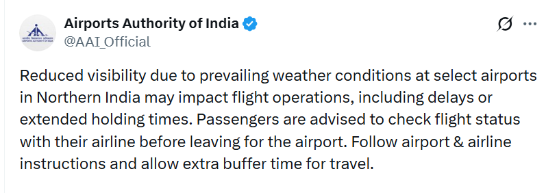 Train and flight operations to remain affected; Indigo issues travel ...