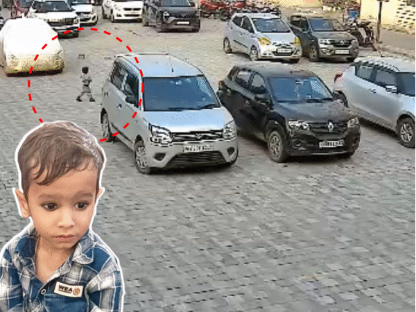 Three-year-old crushed by car in housing society, dies: Tyre ran over ...